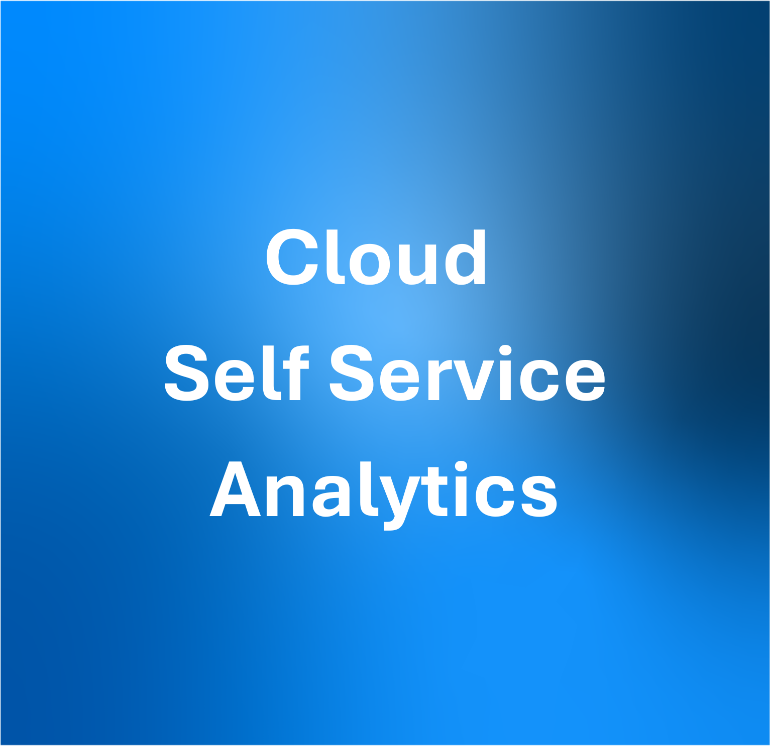 Cloud Self Service Analytics (Cloud SSA) - techconsult GmbH